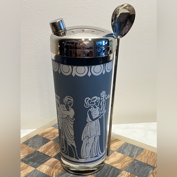 Kitchen | Vintage Jeanette Hellenic Glass Cocktail Shaker Wspoon | Poshmark
